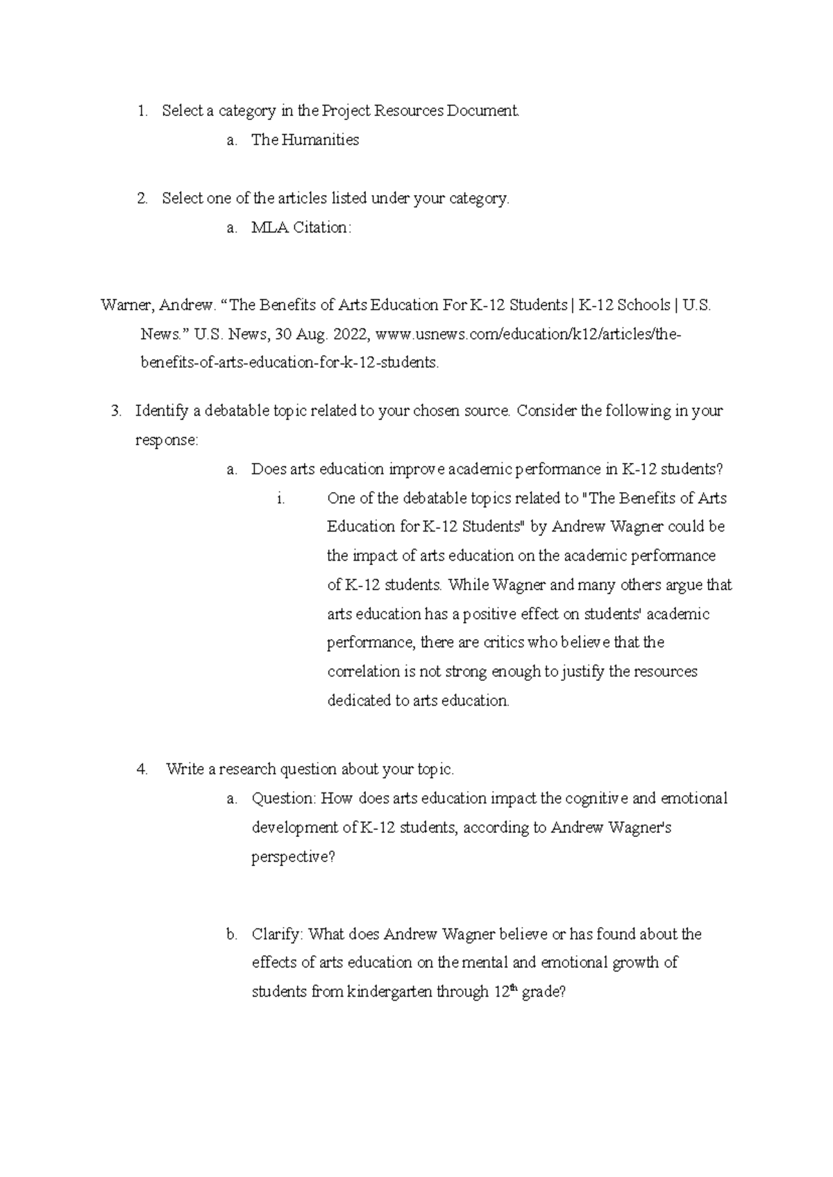 R&P Mod 1-2 - Mod 1-2 A - Select a category in the Project Resources ...