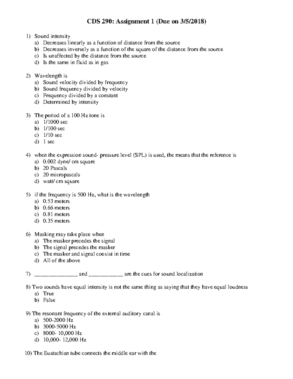Assignment 1 - Studocu