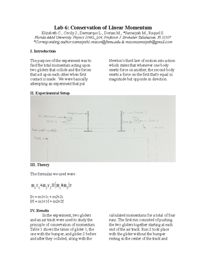 Lab #7 Physics 2048 - Lab 7: Rotational Motion and Moment of Inertia ...