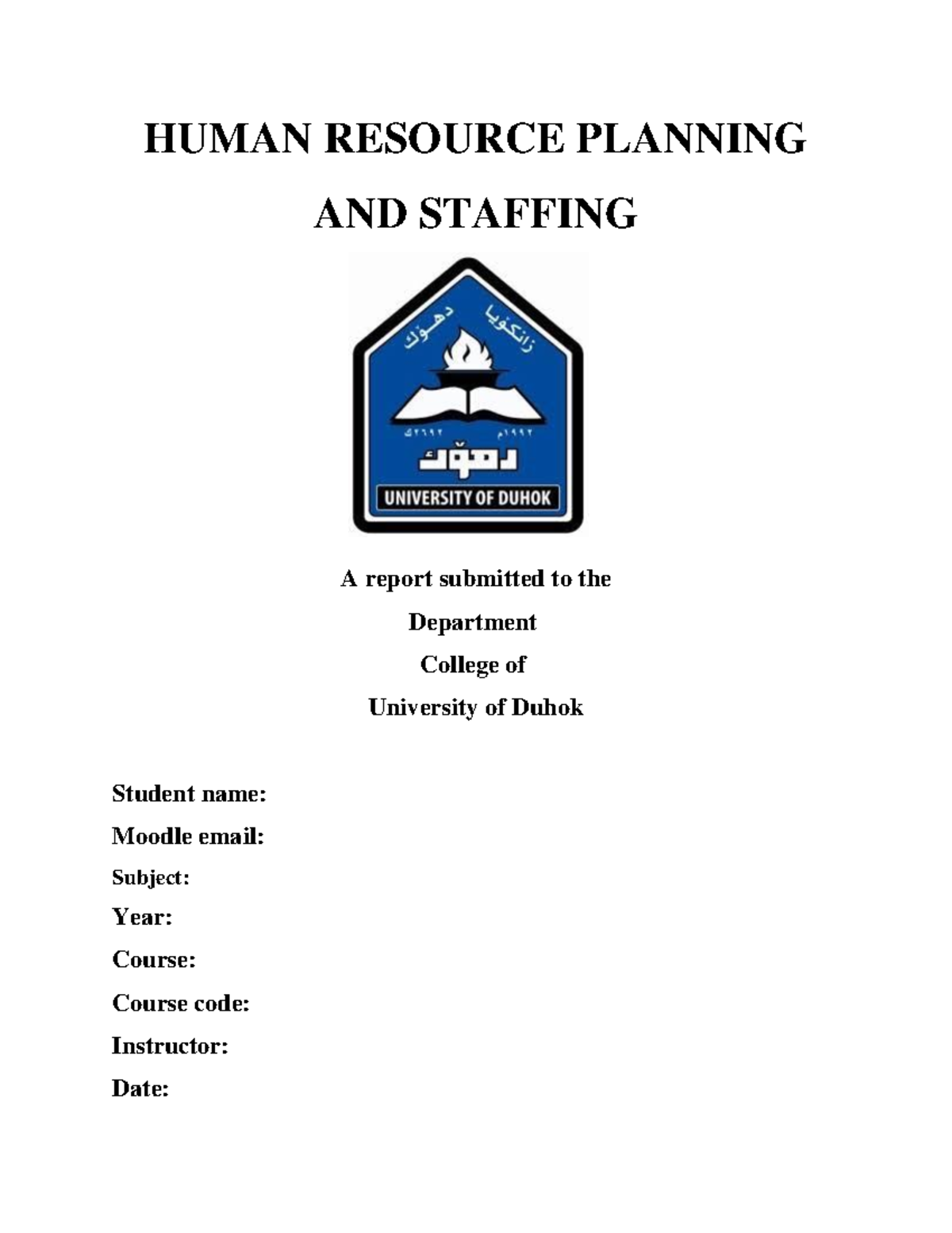 Human resource planning staffing mis - HUMAN RESOURCE PLANNING AND ...