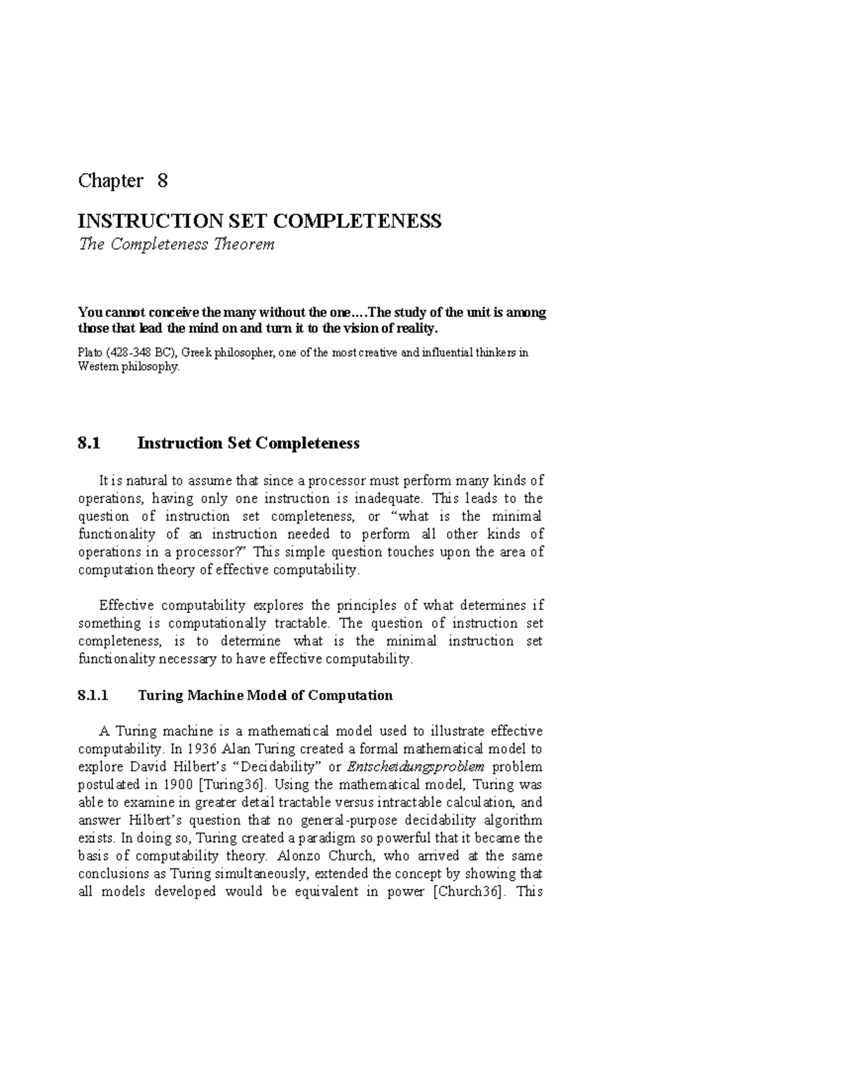 Chapter 8 ISCT Caamp - teoria computabilidad - Chapter 8 INSTRUCTION ...
