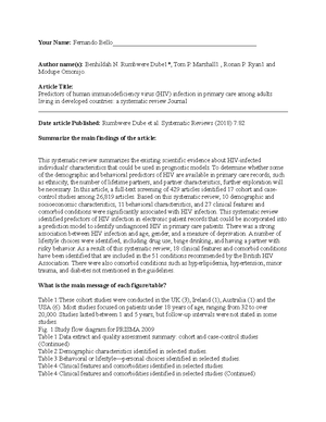 Journal Assignment Handout - Your Name: Fernando Bello