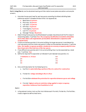 ABC Exercise#1-2019 - Alberta Building Code Exercise - INDT 2301 ...