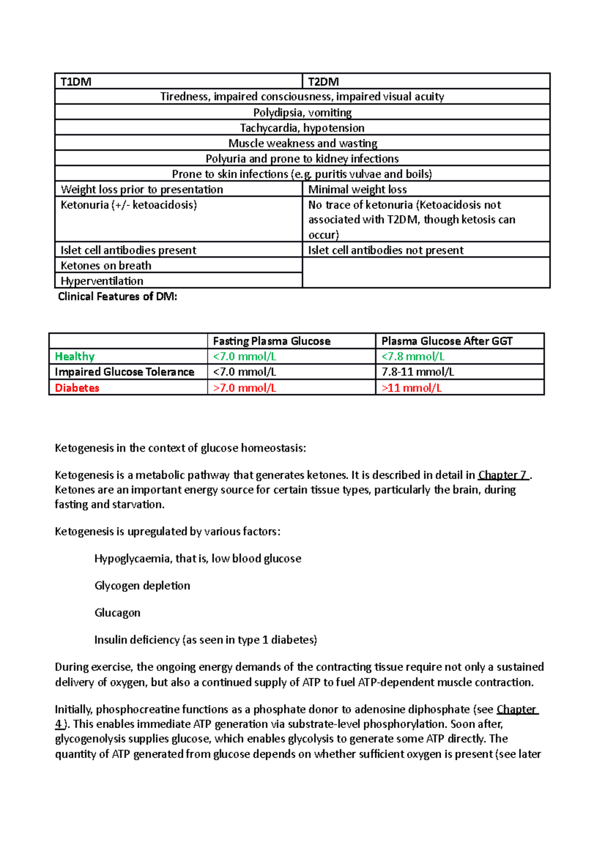 Diabetes notes - T1DM T2DM Tiredness, impaired consciousness, impaired ...