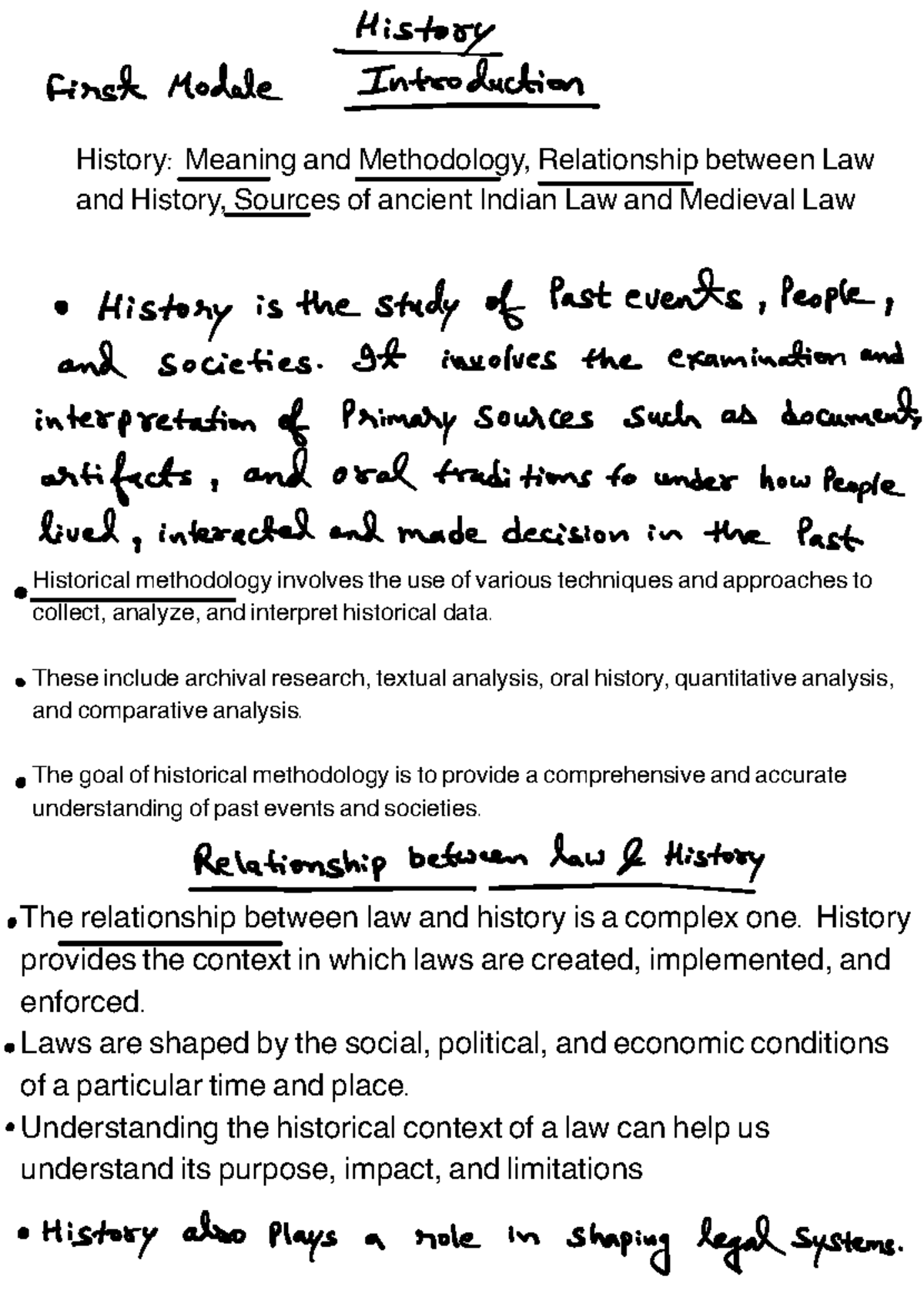 1st module - History - History: Meaning and Methodology, Relationship ...
