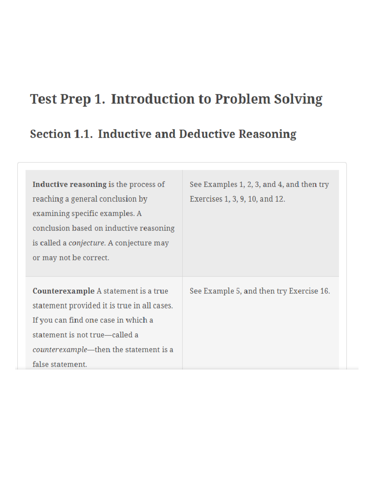 Ch. 1.1 Inductive and Deductive Reasoning - MATH 101 - Inductive ...