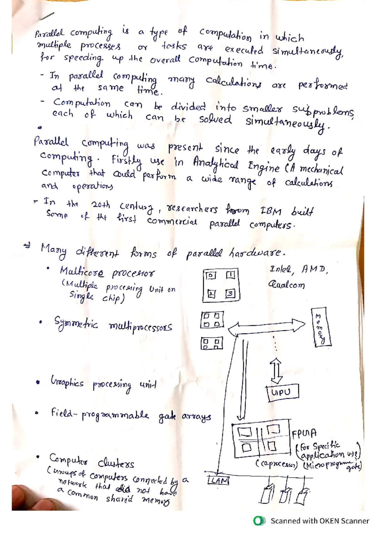 Parallel Computing - Masters of computer applications - Studocu