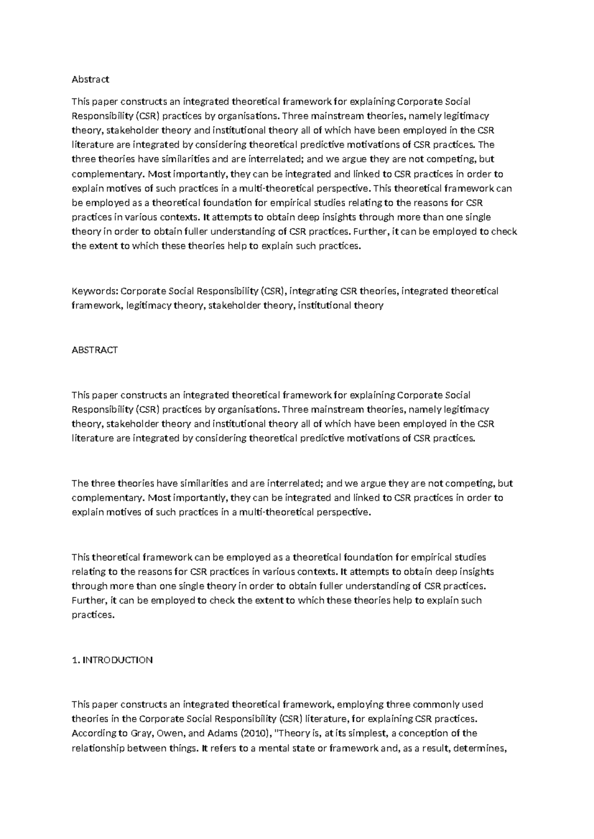 CRS Jounal Proquest - Helpfull - Abstract This paper constructs an ...