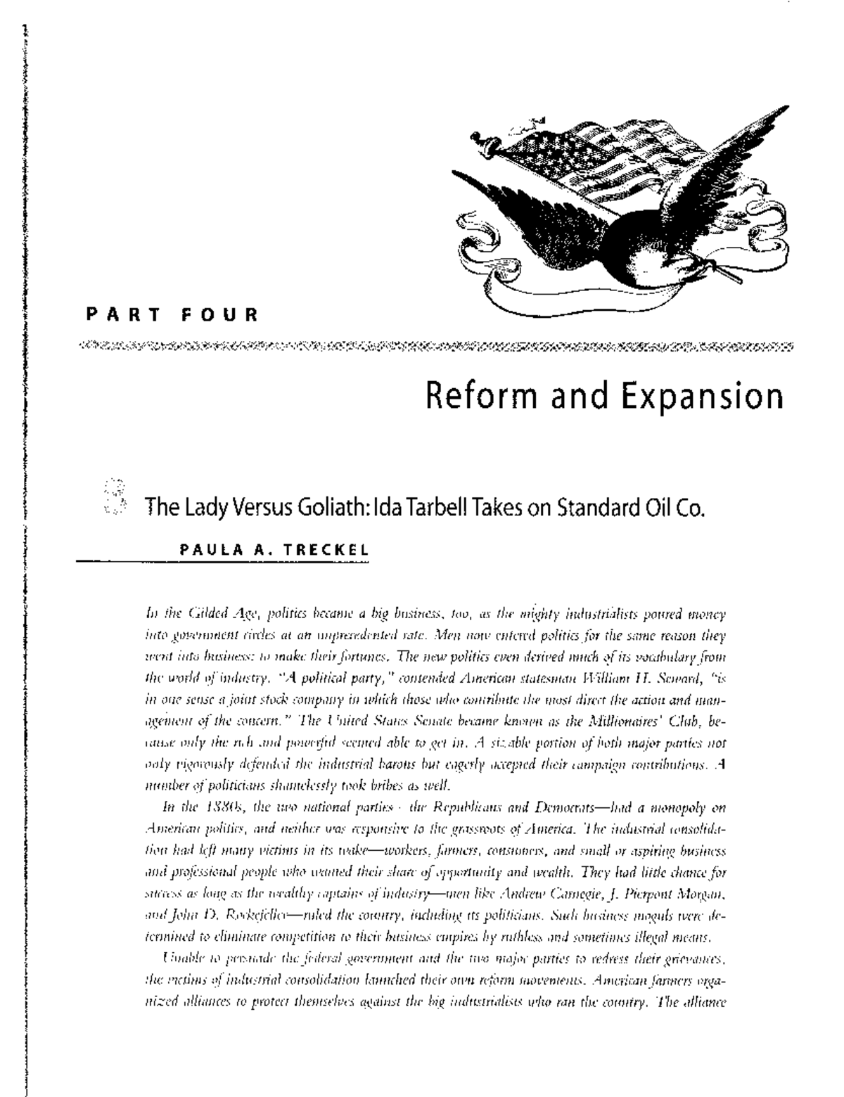The+Lady+vs+Goliath+Ida+Tarbell - PART FOUR Reform and Expansion 8 The ...