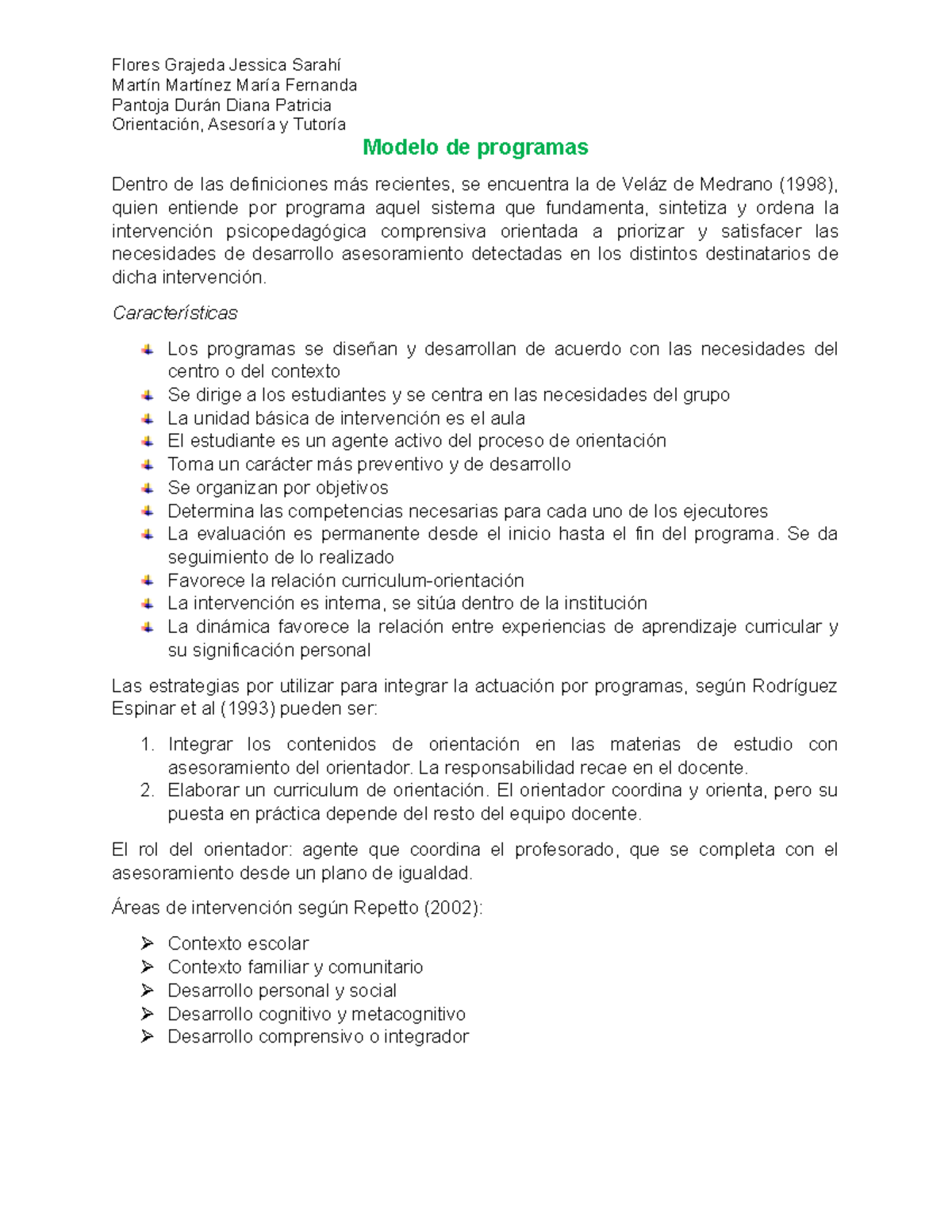 Modelo de programas - Flores Grajeda Jessica Sarahí Martín Martínez ...