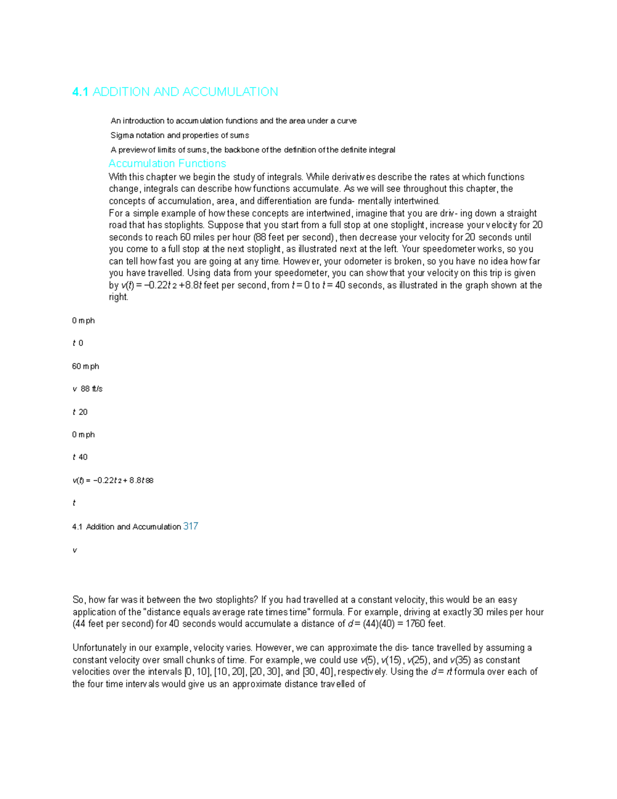 4 - theorem 4 in calc III - 4 ADDITION AND ACCUMULATION An introduction to accumulation ...