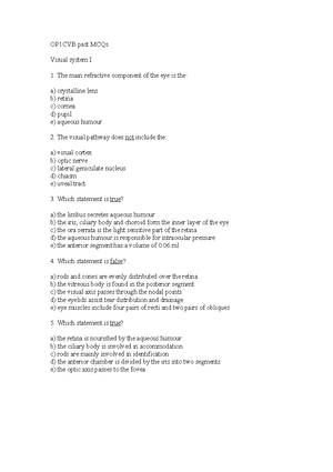 Possible OSCE Stations - POSSIBLE OSCE STATIONS Case History RED EYE ...