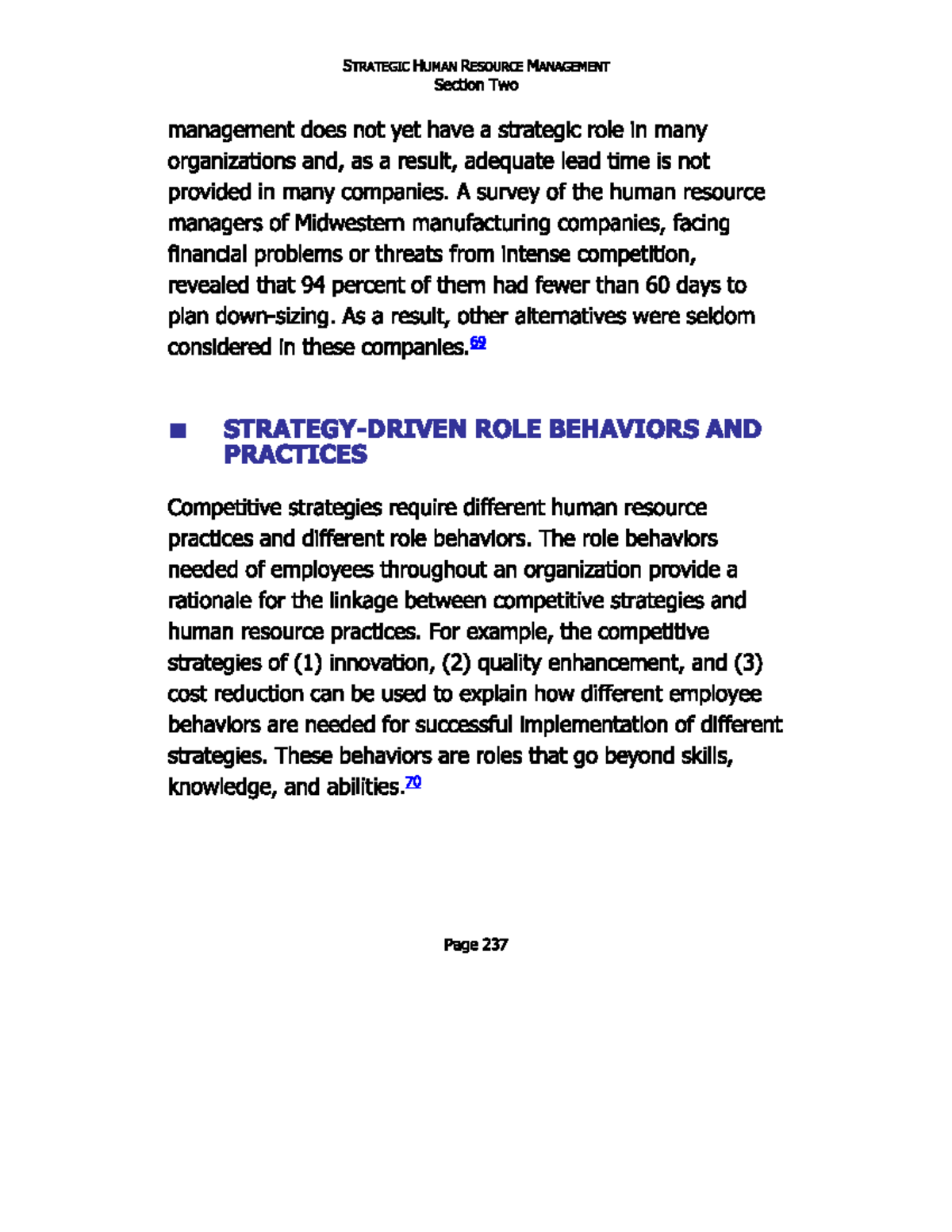 Strategy- Driven ROLE Behaviors AND Practices - Human Resource ...