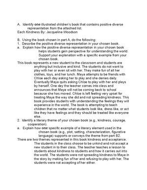 Childrens Literature Lesson Plan - Task 1 A. Sulwe by Lupita Nyong’o ...