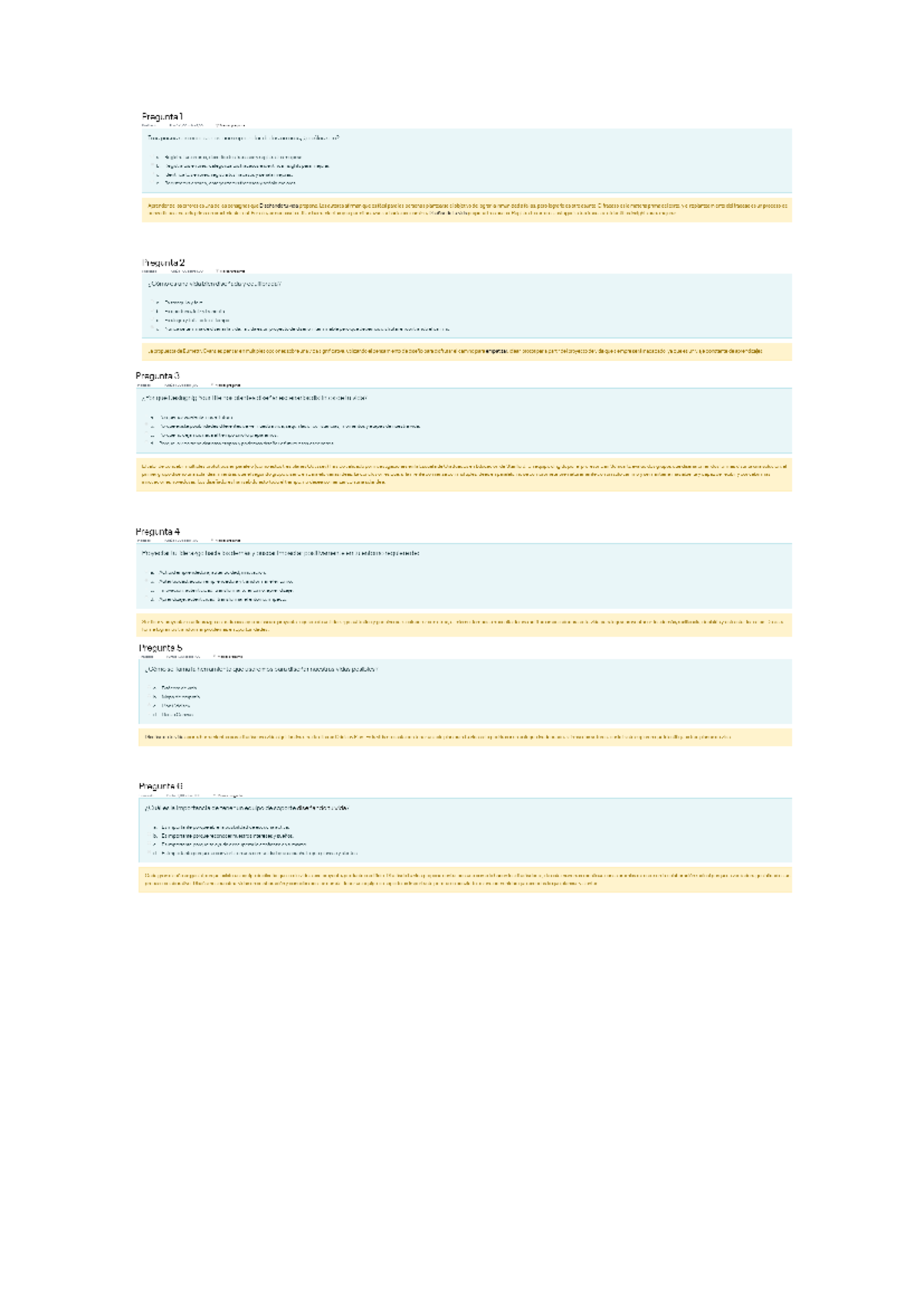 Autoeval 4 - Pregunta 1 P Marcar pregunts Tres pasos son necesarios para aprender de los errores ...