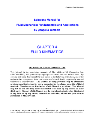 Solution Manual for Fluid Mechanics Fundamentals and Applications 3rd Edition by Cengel Cimbala ...