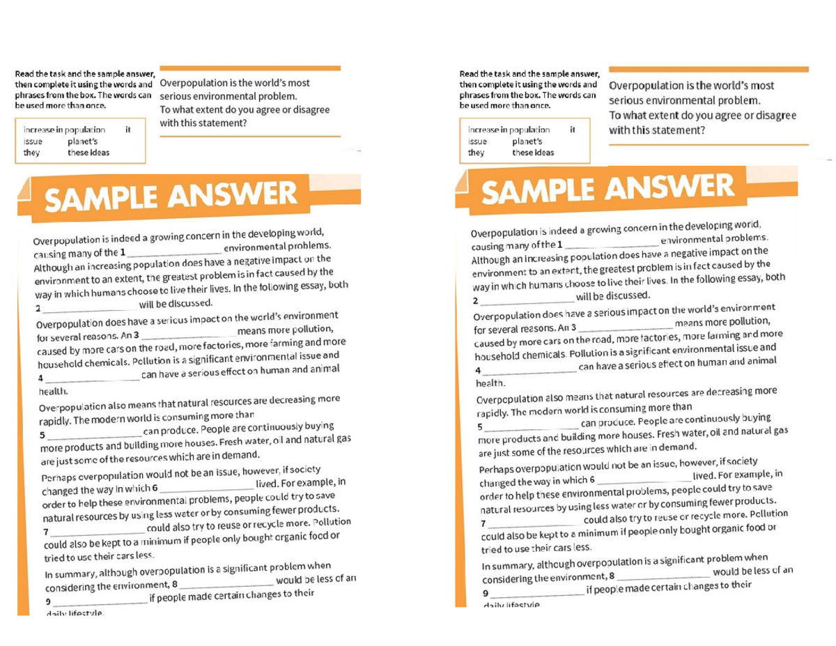 12 bo - vocab - Read the task and the sample answer, Read the task and ...