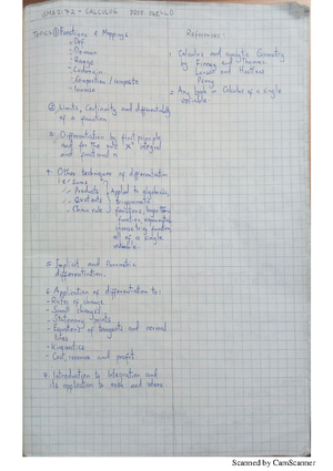 Calculus 2 notes - for revision purposes - Notes on Calculus II ...