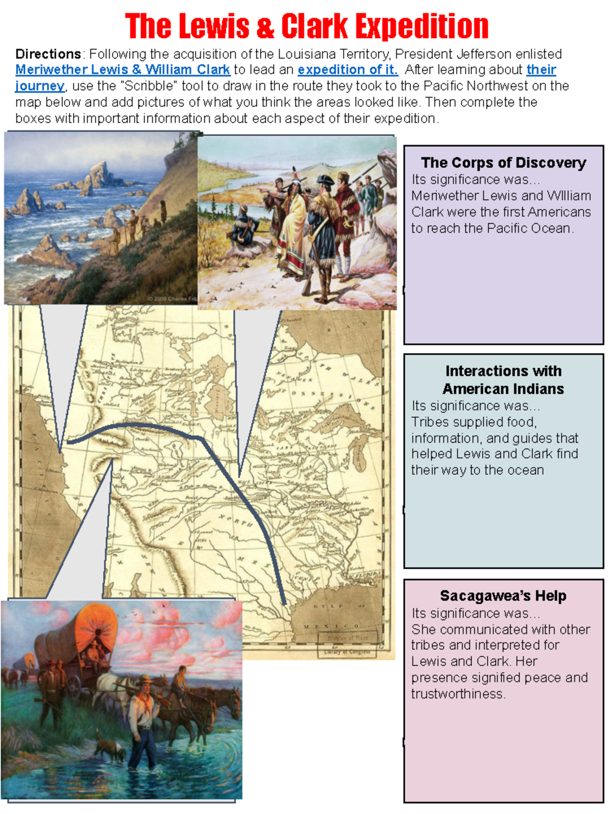 Lewis and Clark and War of 1812 Interactive Notebook Pages on 2024-10 ...