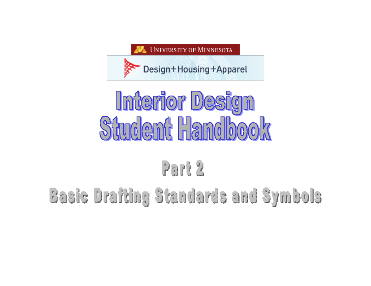 Basic Drafting Standards and Symbols - Fall Quarter 2005 Department of ...