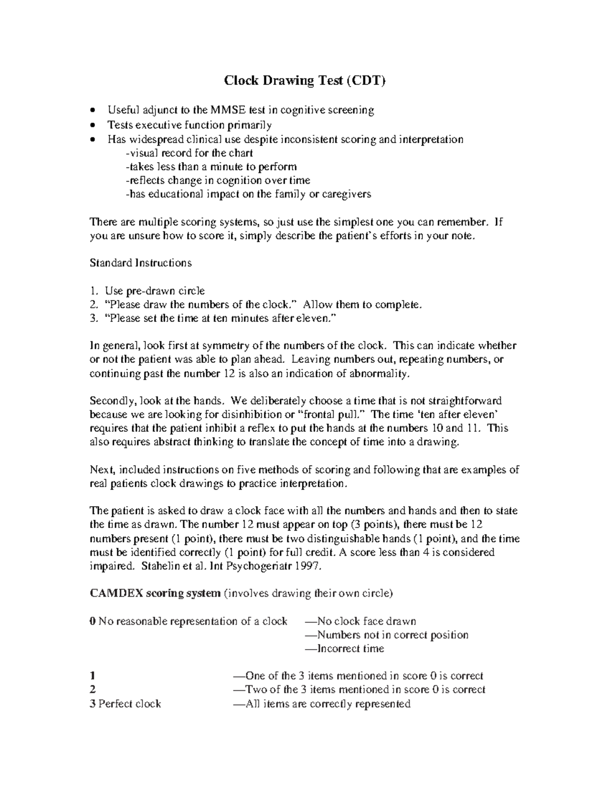 Clockanalysis - I need document - Clock Drawing Test (CDT) Useful ...