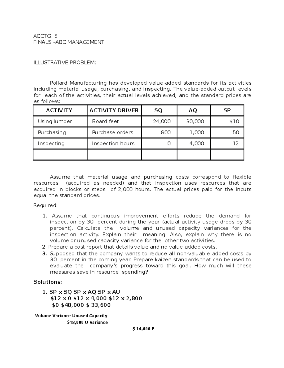 Acctg 5 - SCM - Illustrative problem - ABC Management - ACCTG. 5 FINALS ...