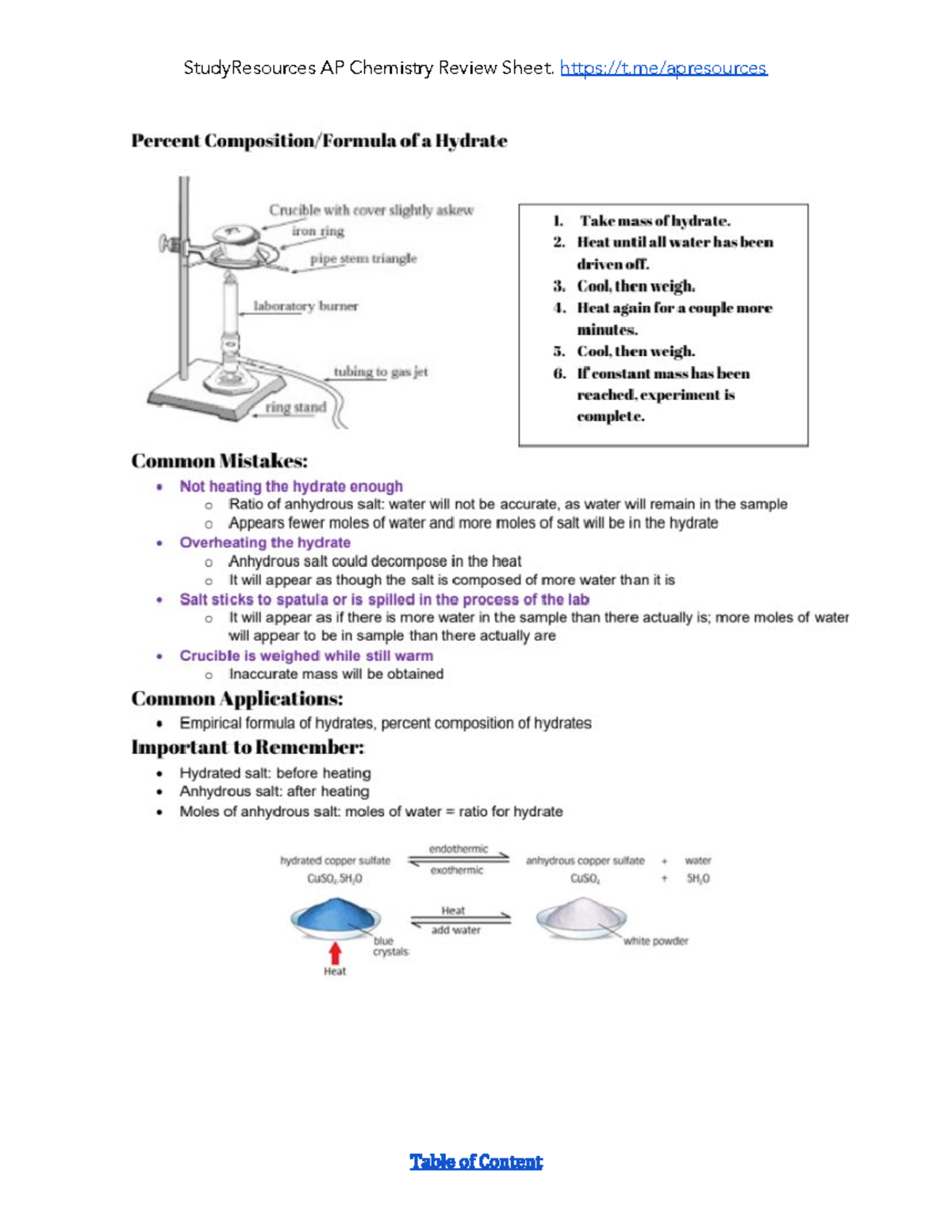 Fundamentals Chemistry Part 26 - StudyResources AP Chemistry Review ...