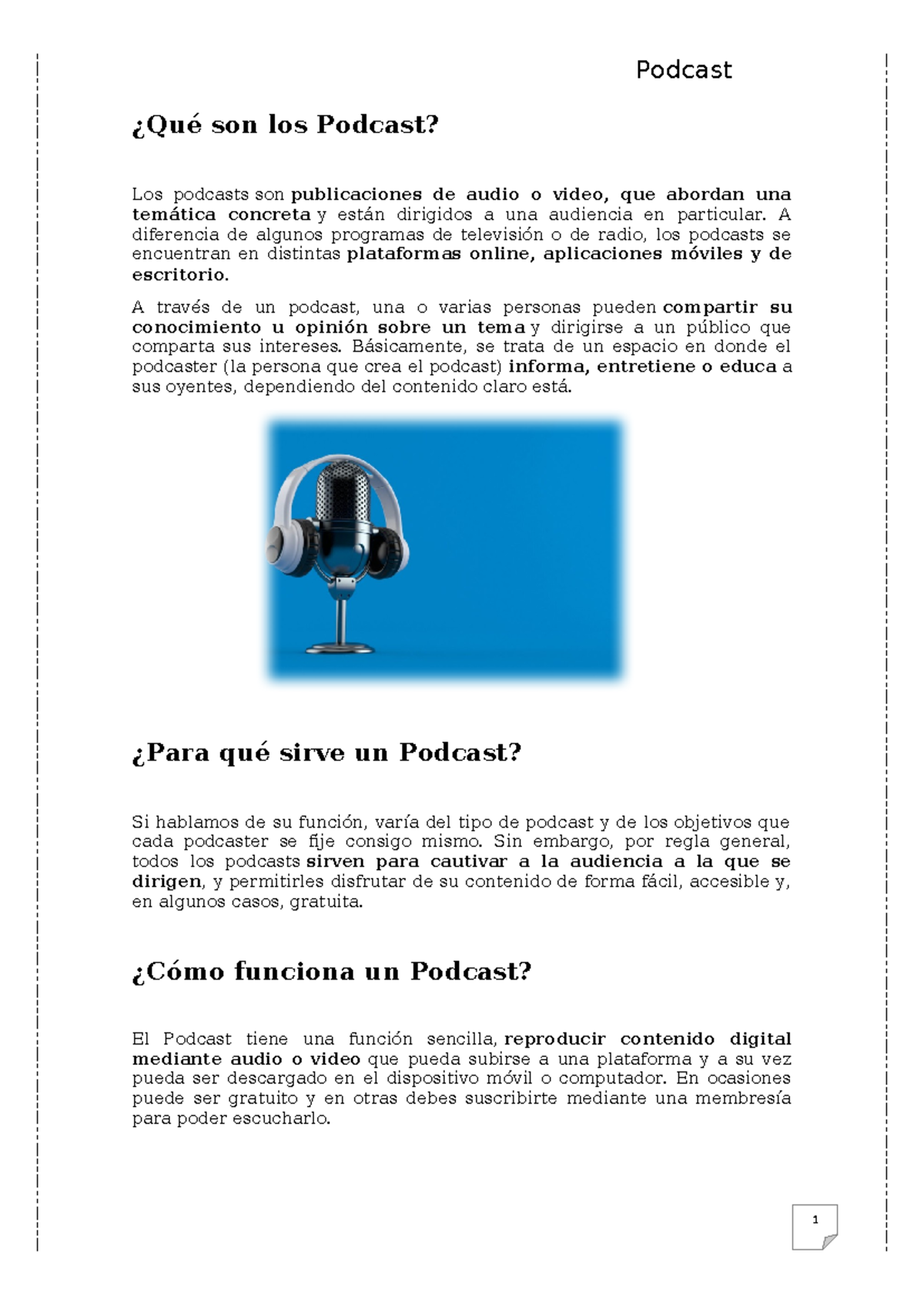 Podcast - ¿Qué son los Podcast? Los podcasts son publicaciones de audio ...