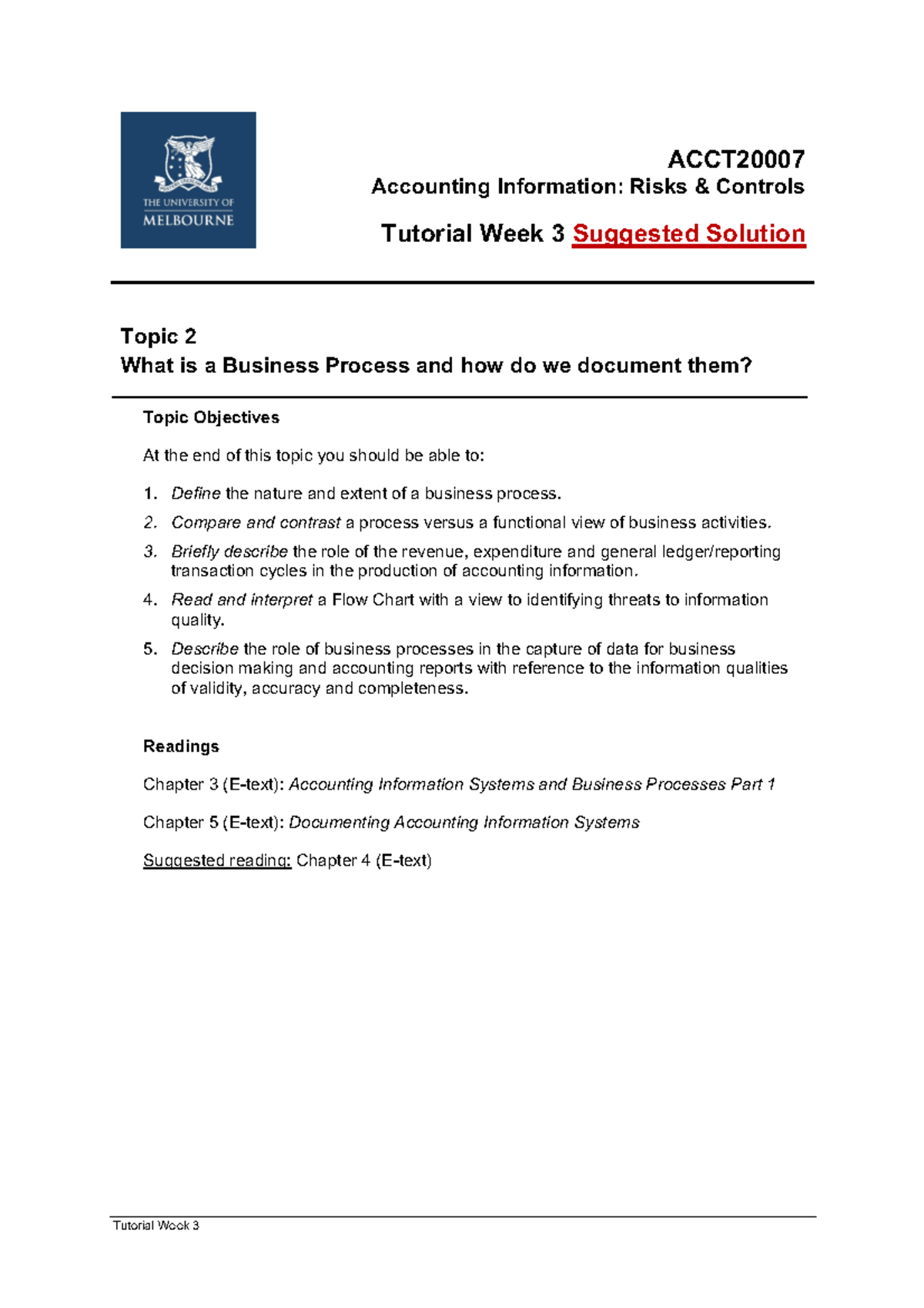 Acct2000 7 Tutorial Topic 2 Suggested Solution Warning Tt Undefined Function 32 Warning