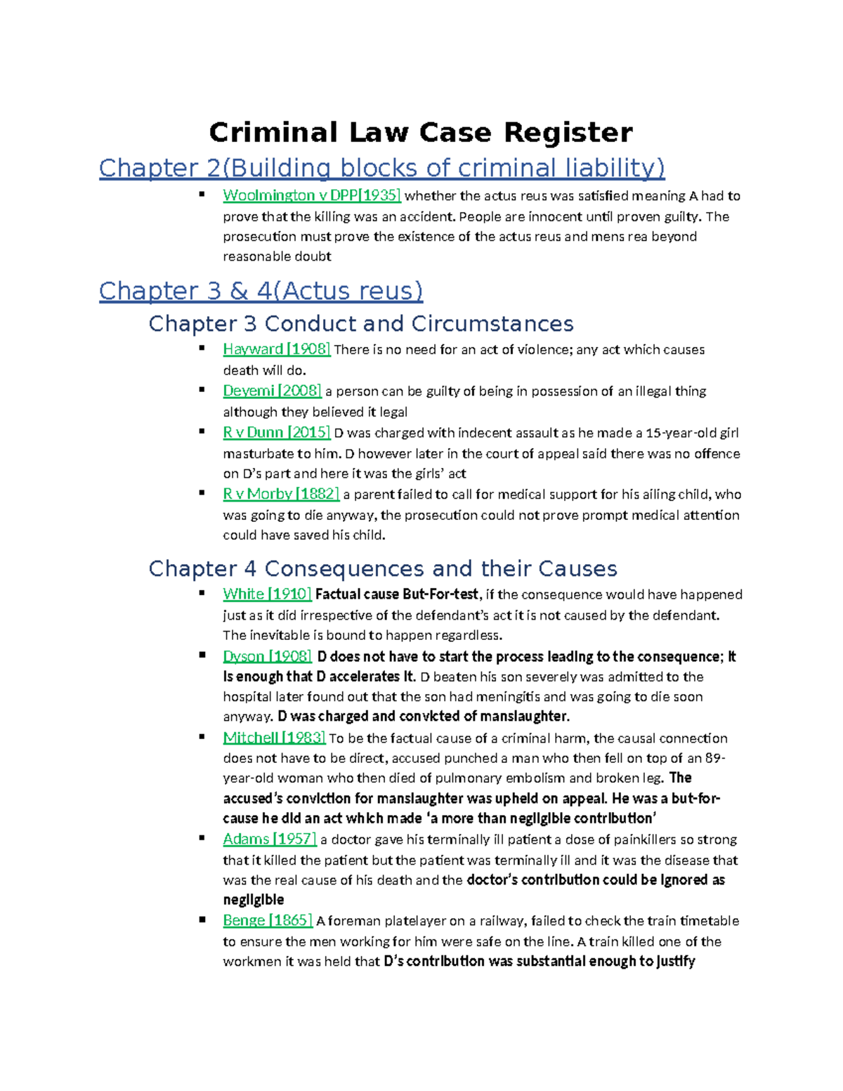 Criminal Law Case Register - Criminal Law Case Register Chapter 2 ...