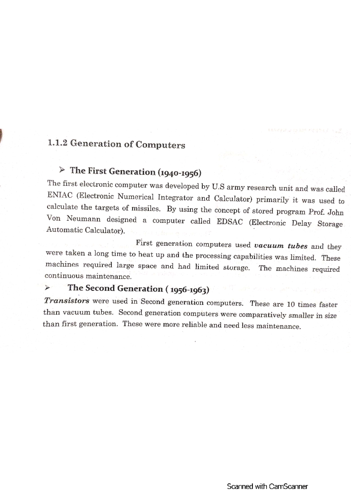 Computer generation - rdbms - Science - Studocu