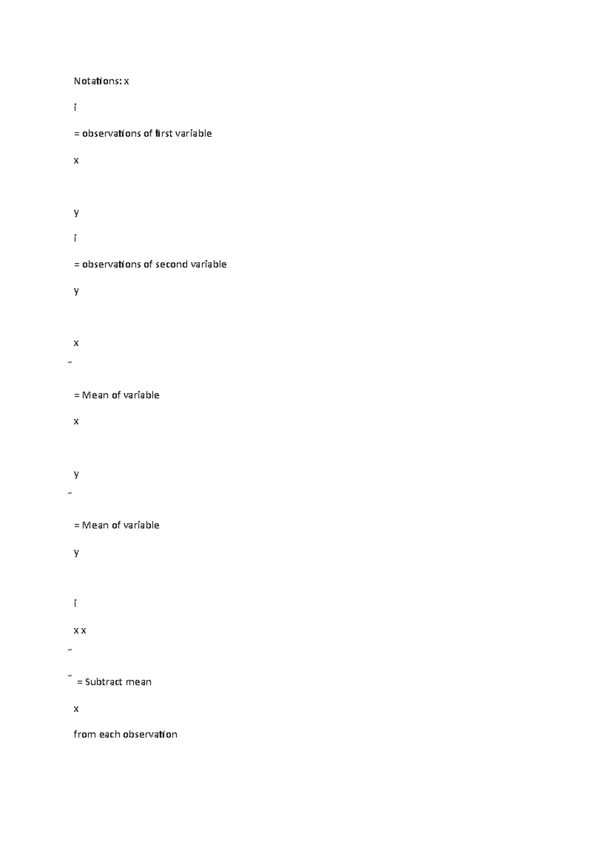 Notations - It is denoted by r There are two methods of correlation ...
