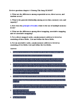 Review questions chapter 6 6 Answer - Review questions chapter 6-Trương ...