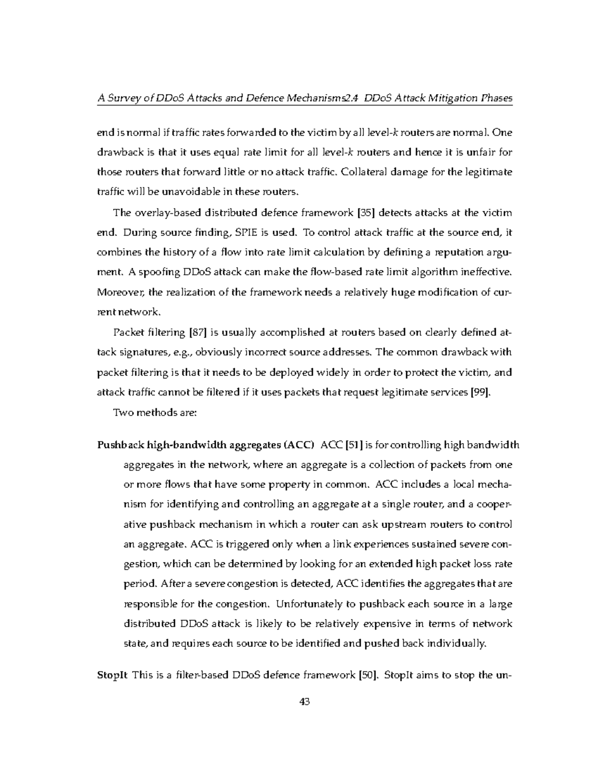 Early Detection System For Distributed Denial Of Service Attacks 19 145 7 A Survey Of Ddos