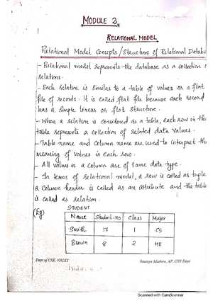 Indexing notes - Written note - Introduction To Rdbms And Sql - Studocu
