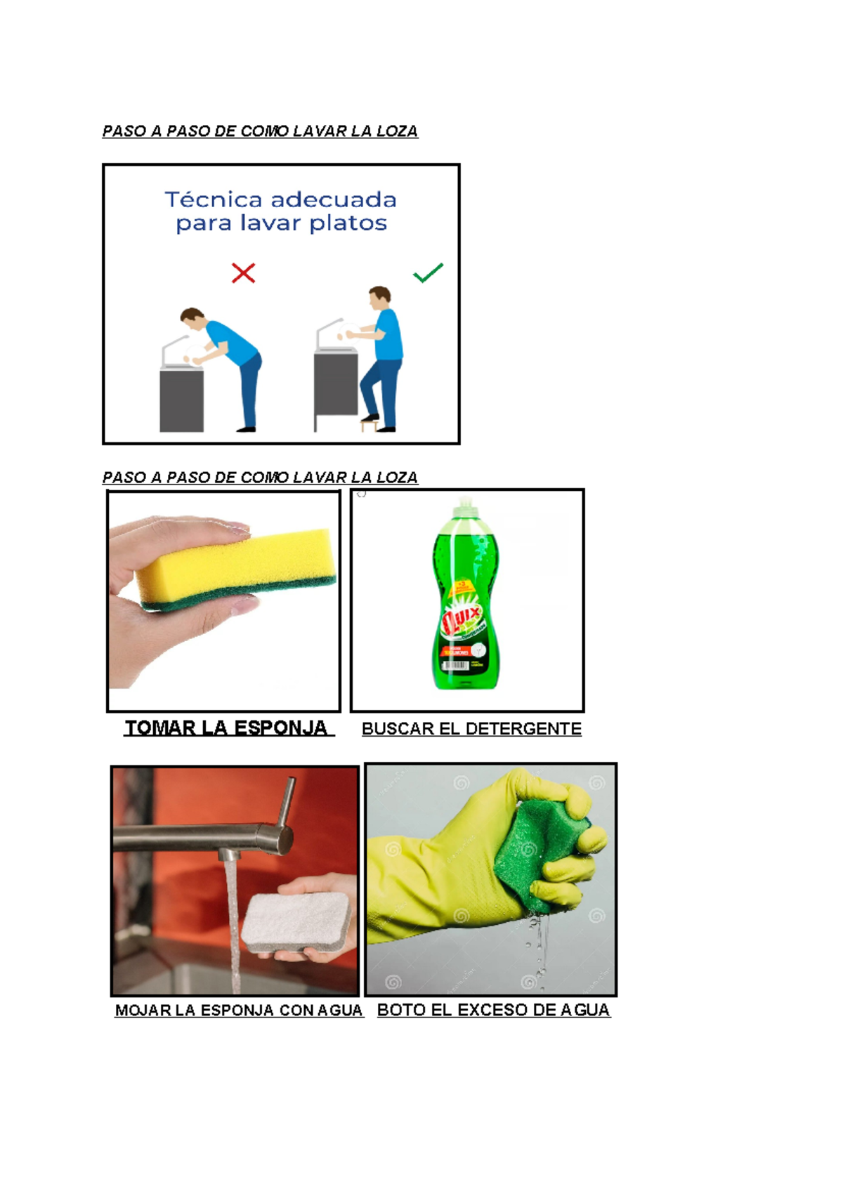 PASO A paso DE Lavado DE LOZA - PASO A PASO DE COMO LAVAR LA LOZA PASO ...