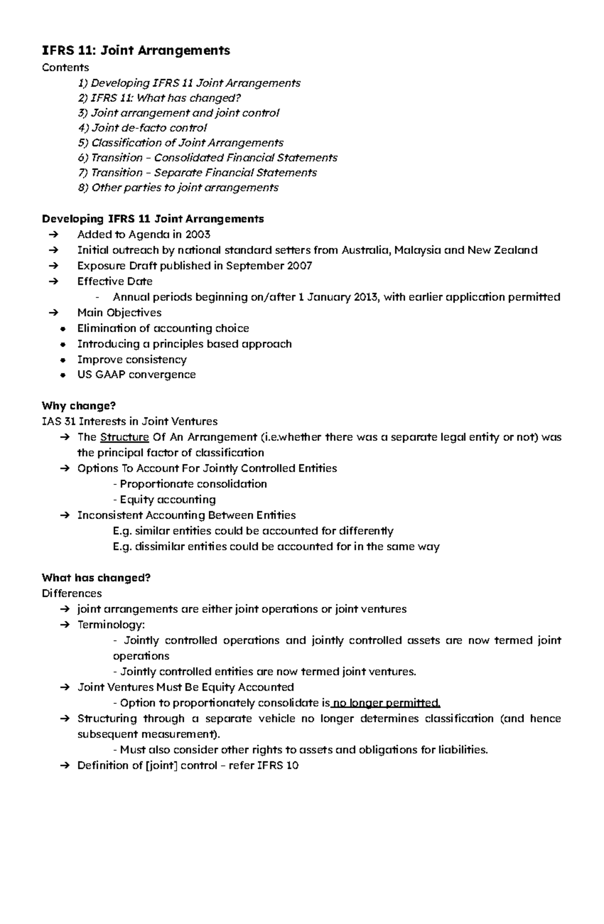 Joint Arrangements - abcom - IFRS 11: Joint Arrangements Contents 1 ...