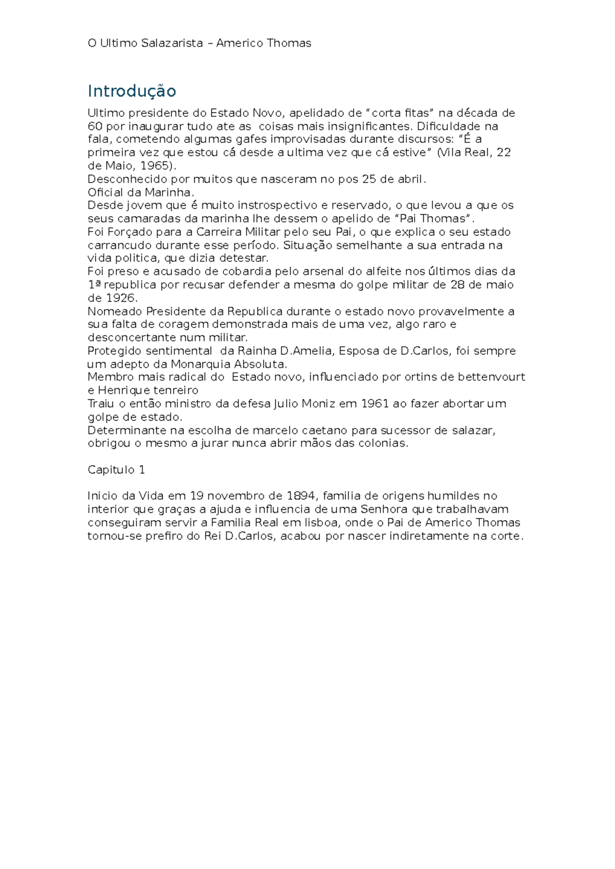 Americo thomas - eeeeeee - O Ultimo Salazarista – Americo Thomas ...