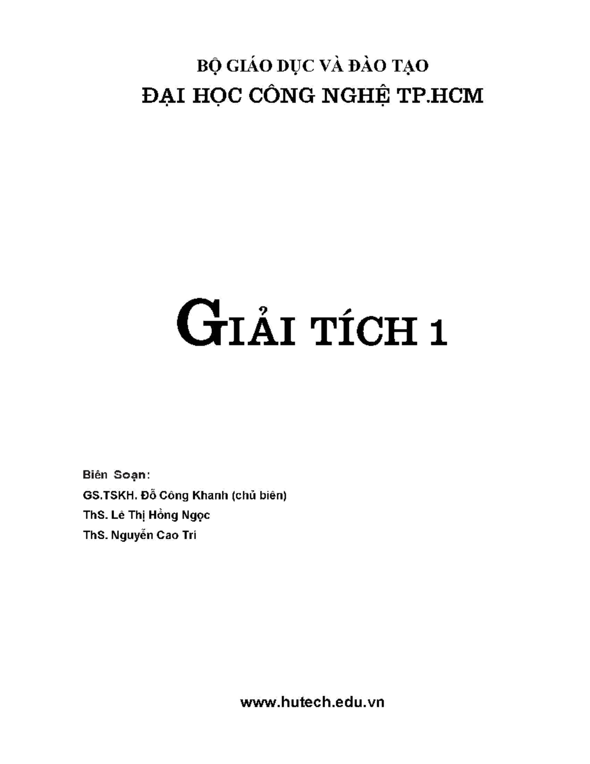 Giaitich 1111111111111 111 - giải tích - Studocu