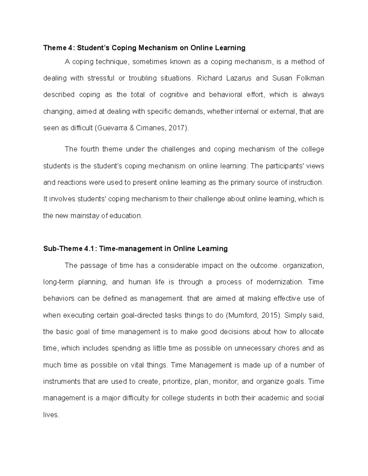 Theme-1 - This document is compose of example of a theme on research ...