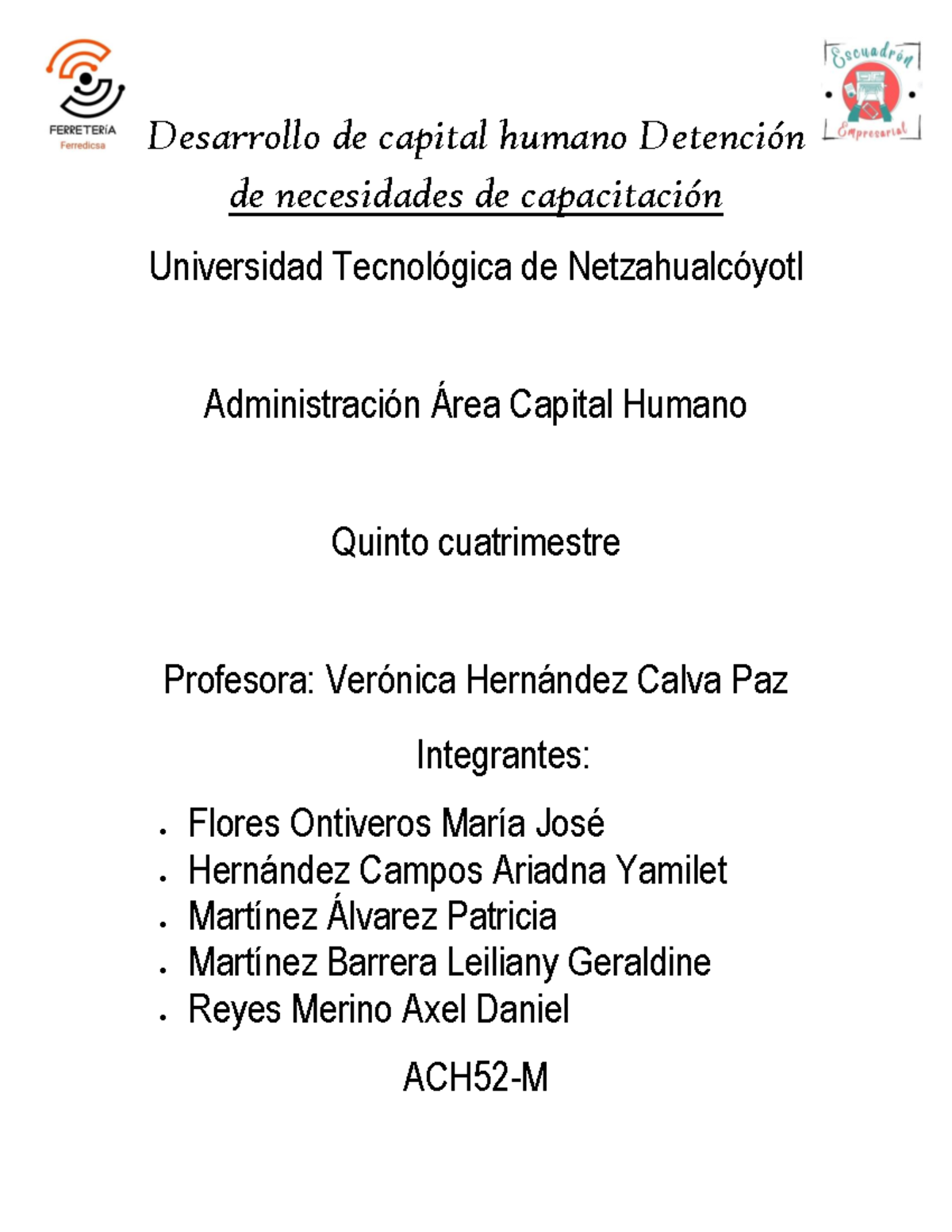 DNC 1 feredicsa - dnc - Desarrollo de capital humano Detención de necesidades de capacitación ...