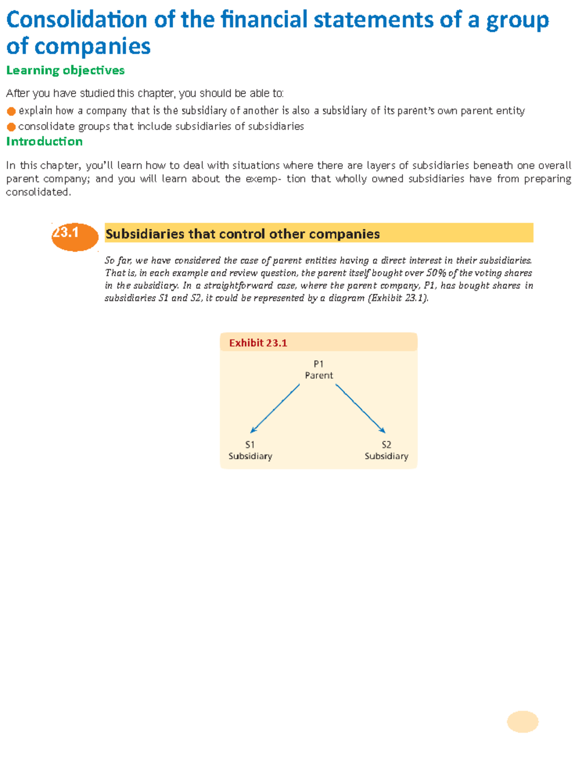 Consolidation of the financial statements of a group of companies - 361 ...