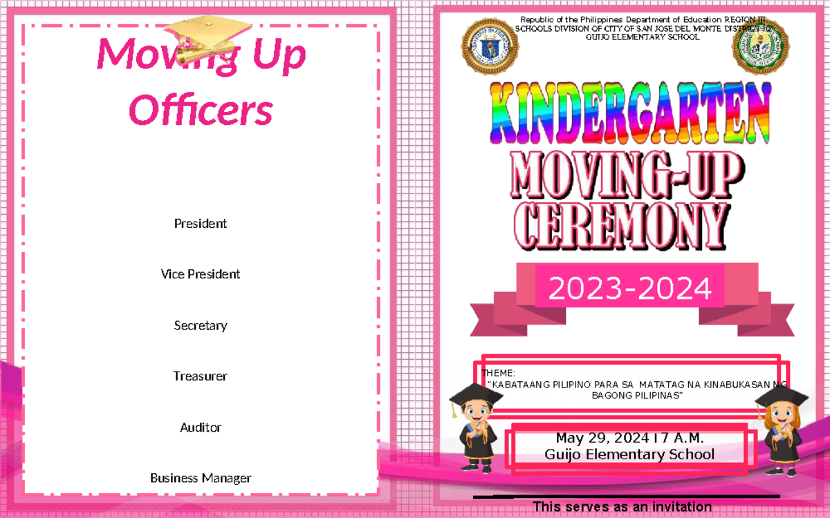 Moving up program 2024 - This serves as an invitation Republic of the ...