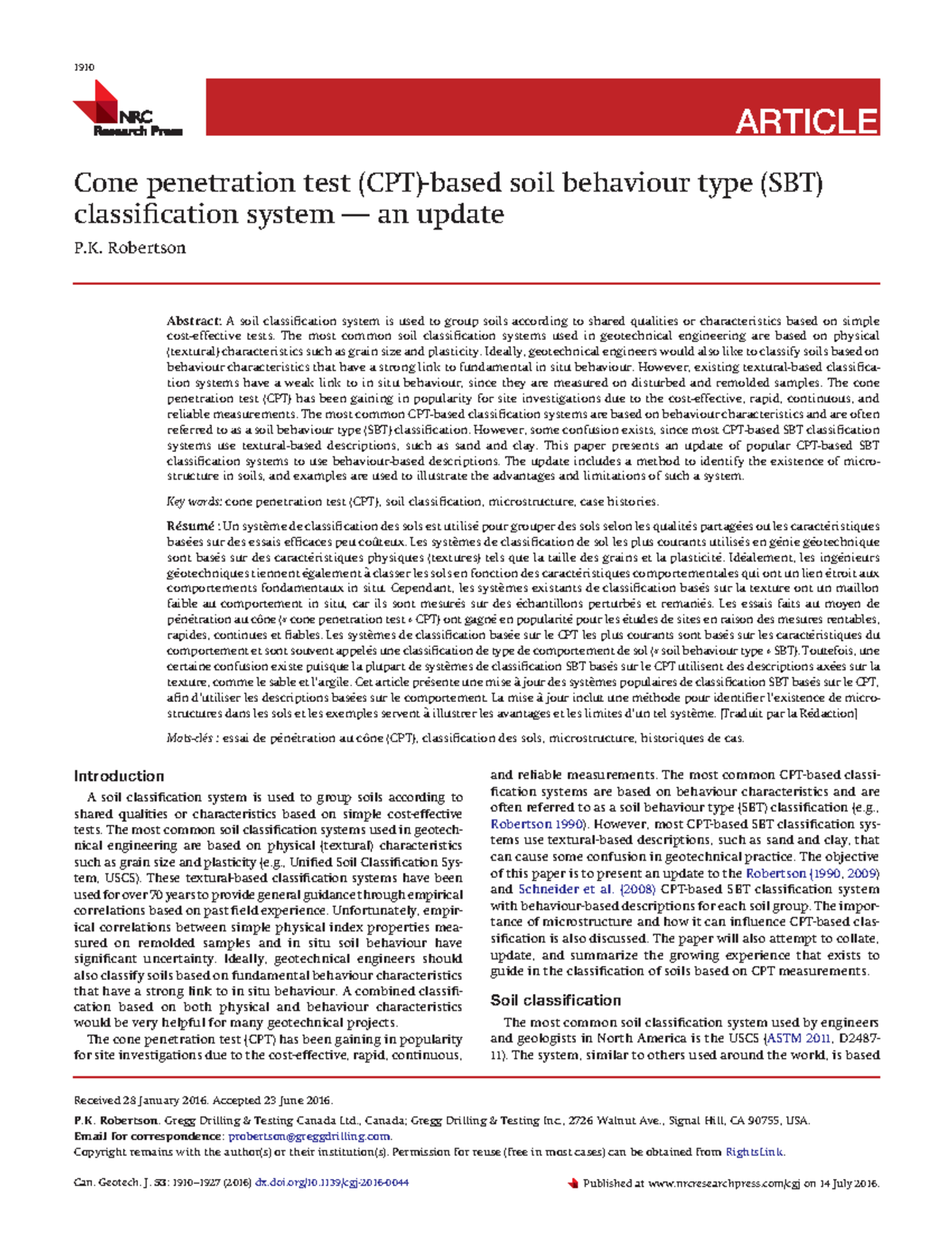 Cone penetration test CPTbased - ARTICLE Cone penetration test (CPT ...