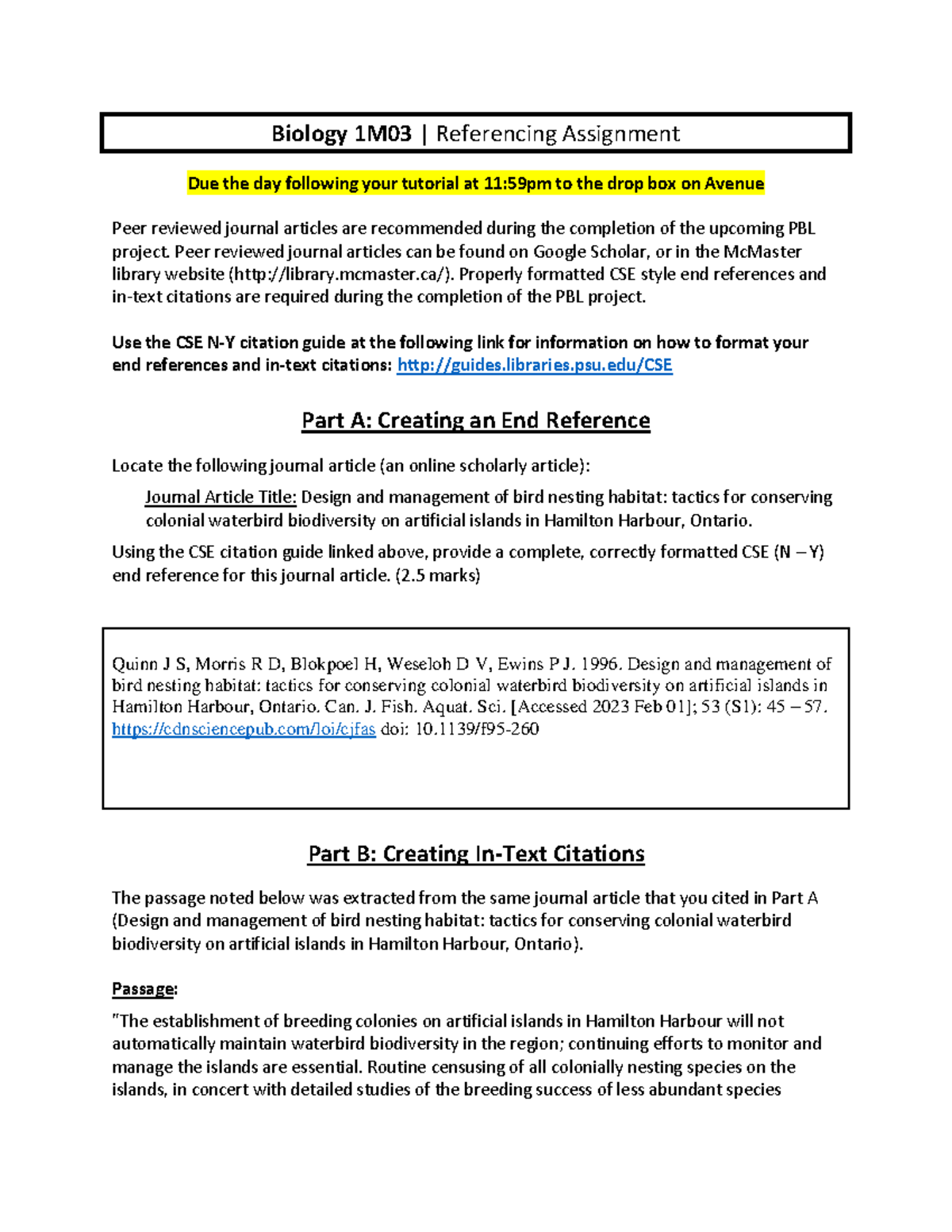Tutorial 1 Referencing Assignment - Name: Sofiyyah Oladipupo ...