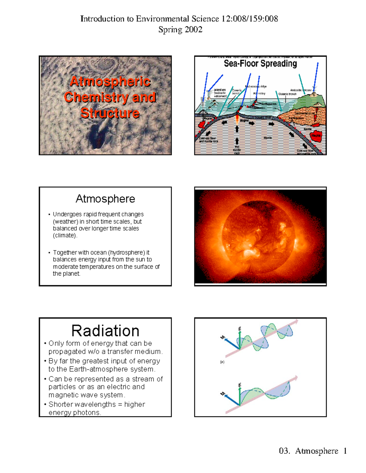 18. Atmosphere 09 - earth and environmental systems notes - Spring 2002 ...