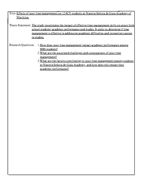 Proposed Grading System for Field Study II grades from Resource Teacher ...