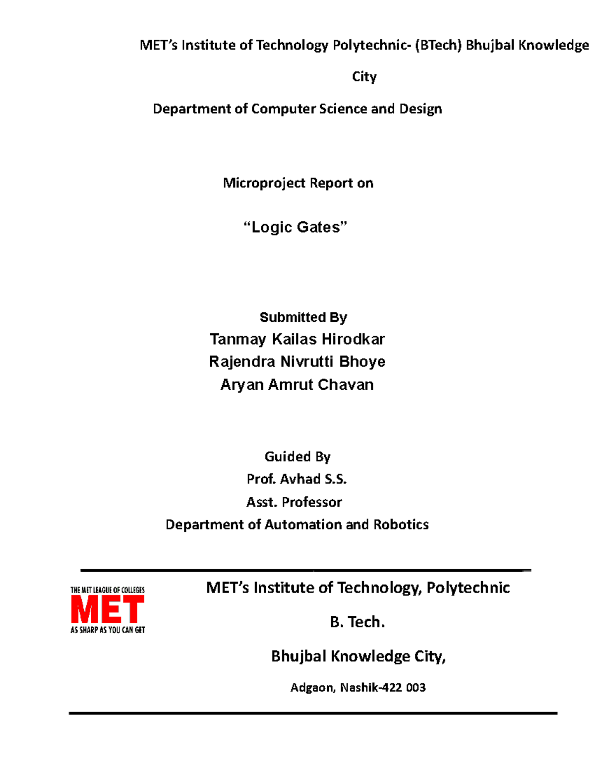 BEE Merged PDF - Help others - MET’s Institute of Technology Polytechnic- (BTech) Bhujbal ...