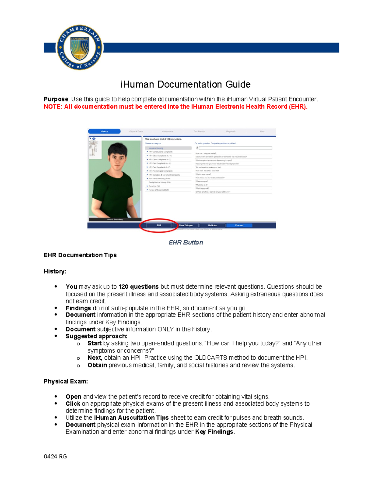I Human Documentation Guide - iHuman Documentation Guide Purpose: Use ...