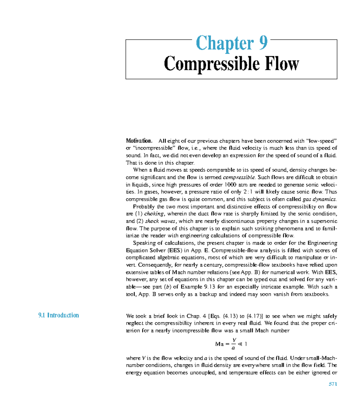 Third book 9 - fdghjk - Chapter 9 Compressible Flow Motivation. All ...